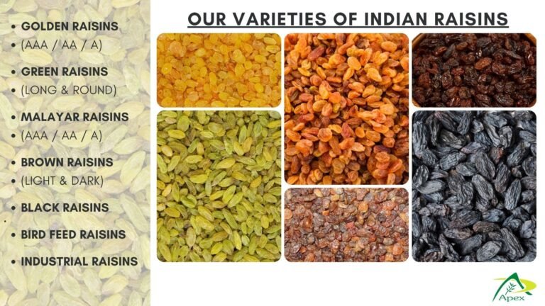 Golden & Malayar Raisins -Bulk Raisin Supplier & Exporter India